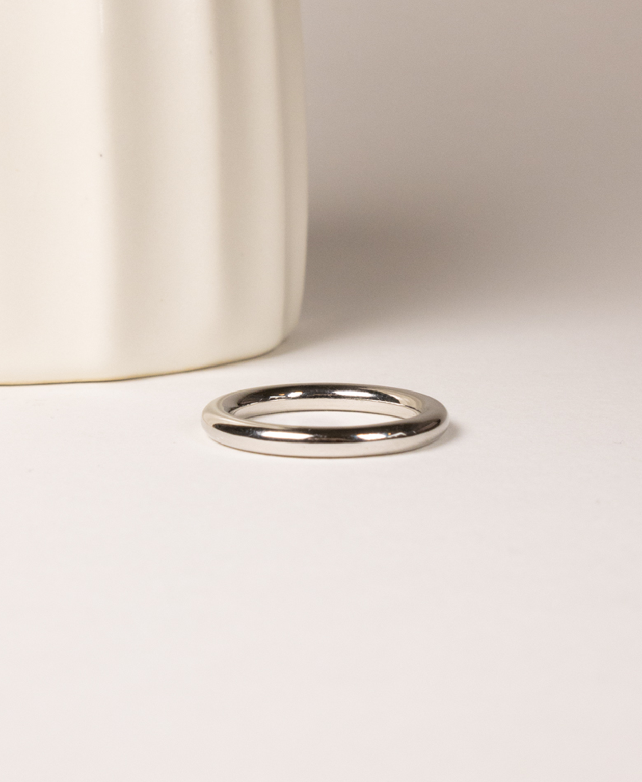 Gracie Band 3mm - Platinum | Zoë & Morgan UK